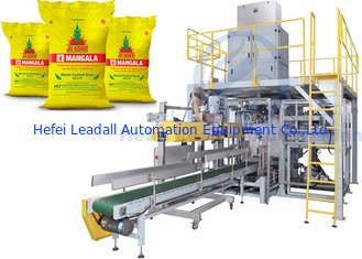 Automatic Granule Packing Machine For 25kg Solid Urea / Polymer Bound Rubber Chemicals