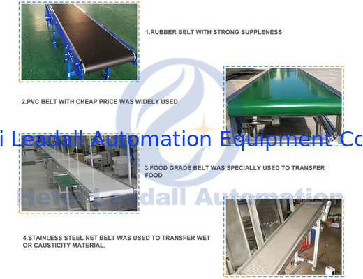 Motorized Roller Mobile Conveyor Belt System High Speed Strong Mechanical Strength