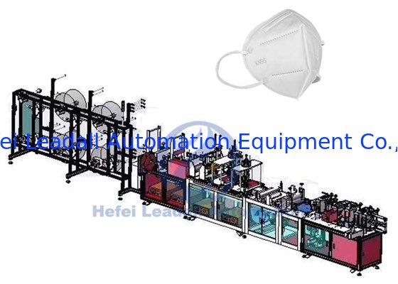 KN95 Cup Mask Making Machine / Fully Automatic Face Mask Production Line