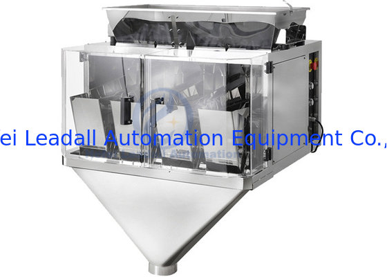 7" Touch Screen Multihead Weigher Packing Machine With Four Weighing Hopper