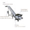 Inclined Belt Industrial Conveyor Systems Highly Efficient Continuous Transmitting