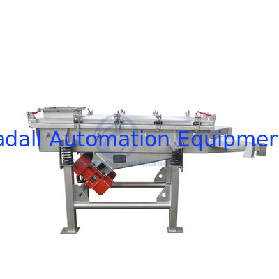 960RPM Auxiliary Equipment , Industrial Sieve Machine With Vibrating Motors