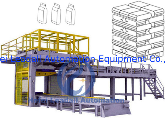 Carbon Steel Automatic Palletizer Machine 2-4 Layers / Min Intelligent Operation