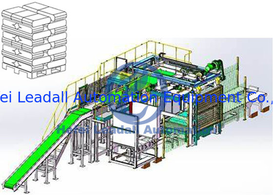 Wood Pallet High Level Palletizer / Automatic Stacking Machine For Stacking Bags